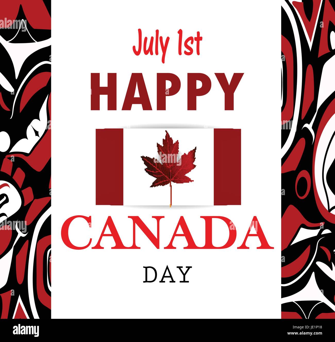 Canada flag the national day of Canada Stock Vector Image & Art - Alamy