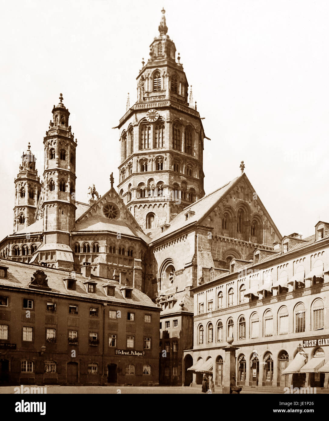 Mayence Cathedral, Germany, Victorian period Stock Photo - Alamy
