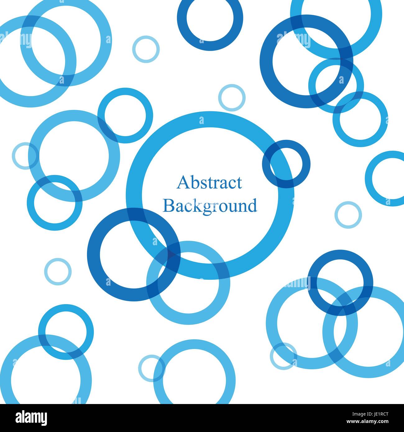 Abstract Vector Background with Blue Transparent Circles Stock Vector ...