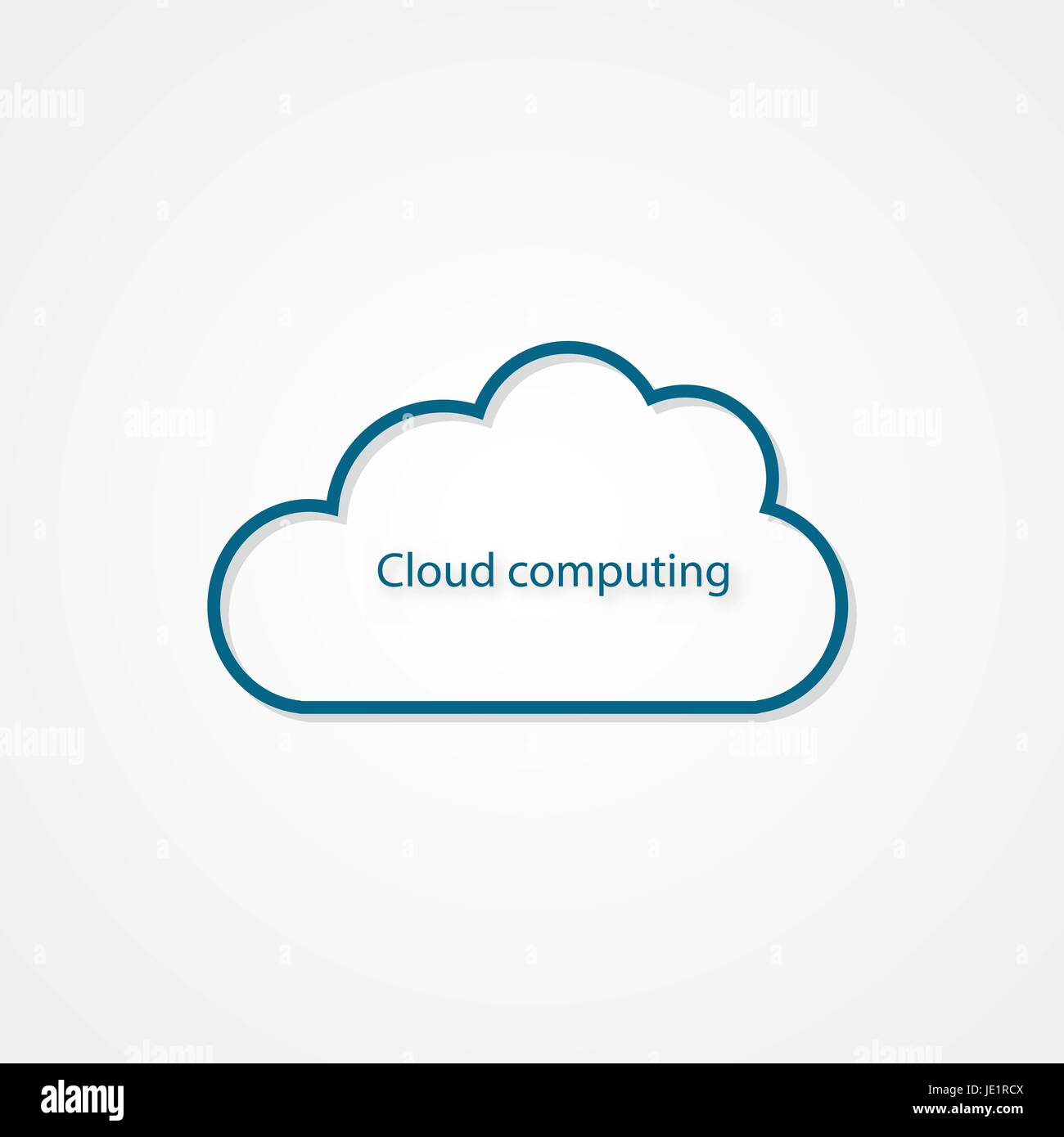 Blue cloud computing blank Stock Vector Images - Alamy