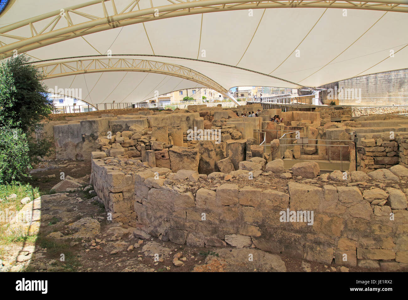 Tarxien neolithic megalithic prehistoric temple complex site, Malta ...