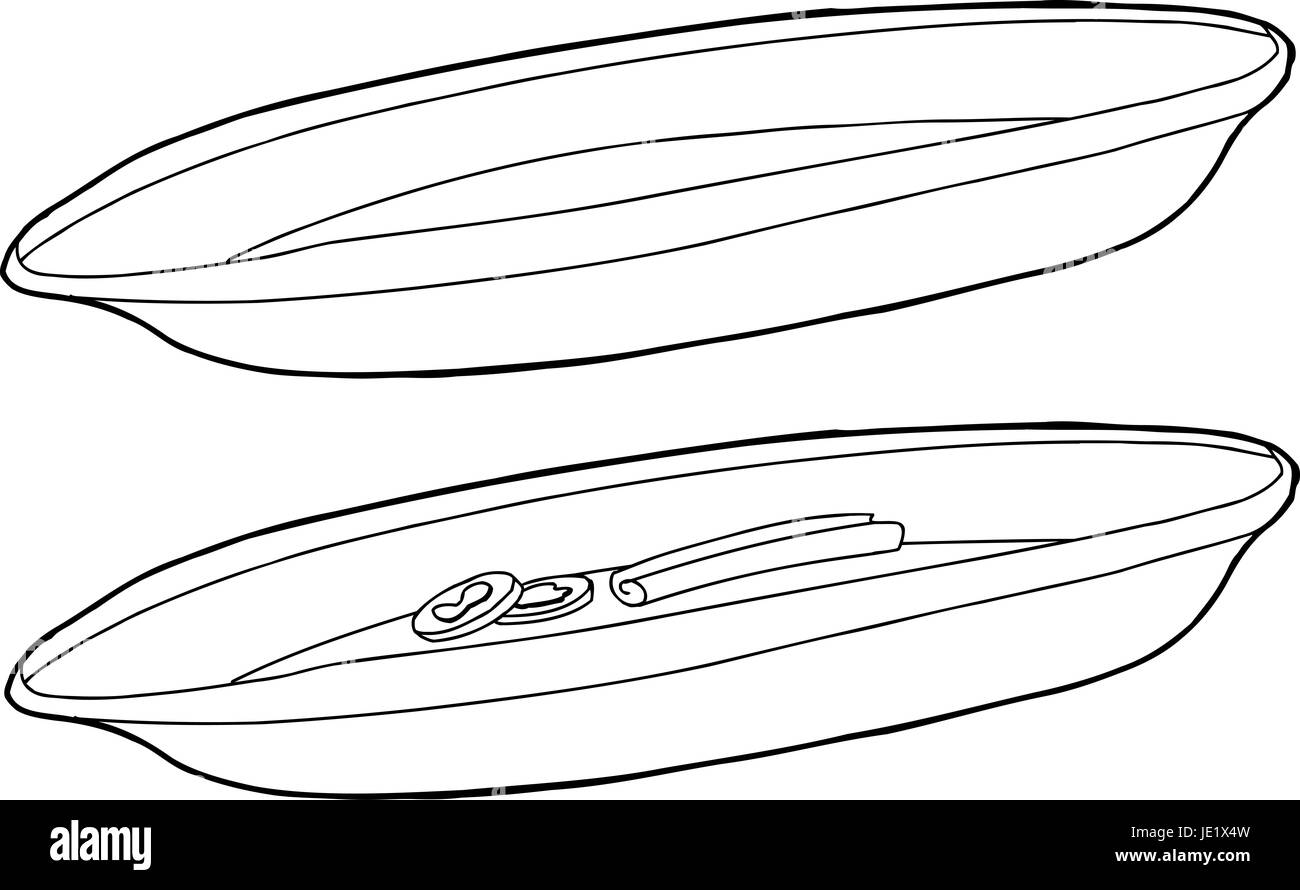 Outlined full and empty collection plates over white Stock Photo - Alamy