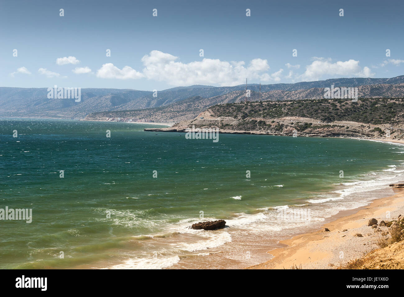 Landscape of Morocco. Coastline of Atlantic ocean Stock Photo - Alamy
