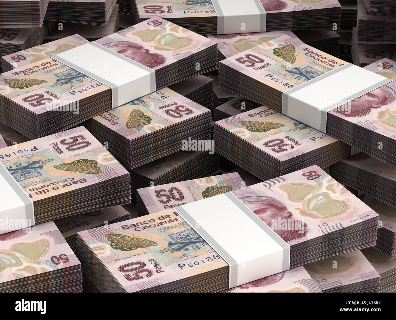 Mexican pesos stack hi-res stock photography and images - Alamy
