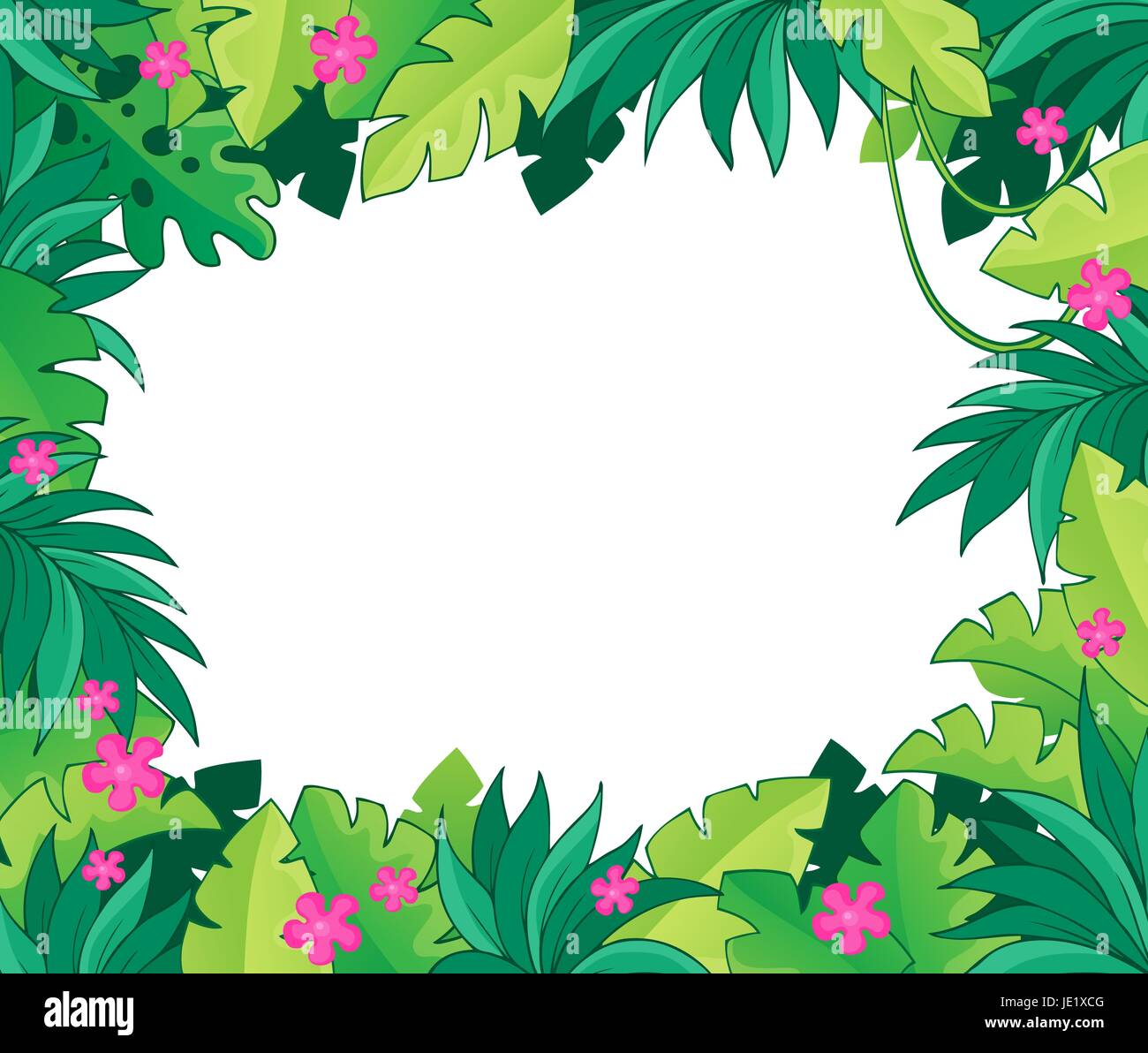 Image with jungle theme 1 - picture illustration Stock Photo - Alamy