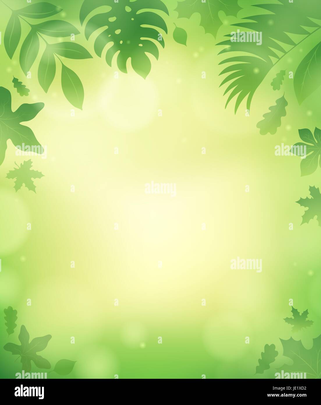 Leaves theme background 5 - picture illustration Stock Photo - Alamy