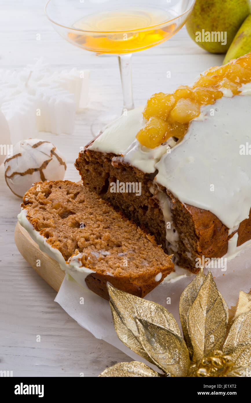 French Christmas cake Stock Photo - Alamy