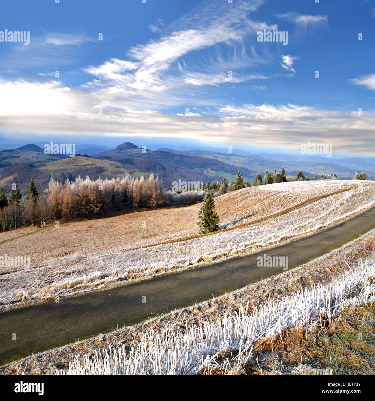 winter in the hessian rhoen Stock Photo - Alamy