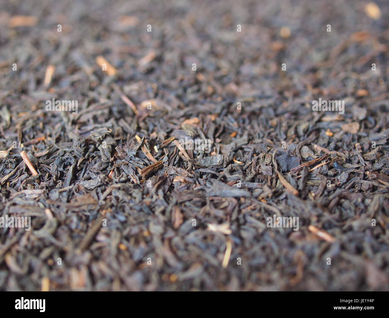 Loose tea leaves useful as a background Stock Photo - Alamy
