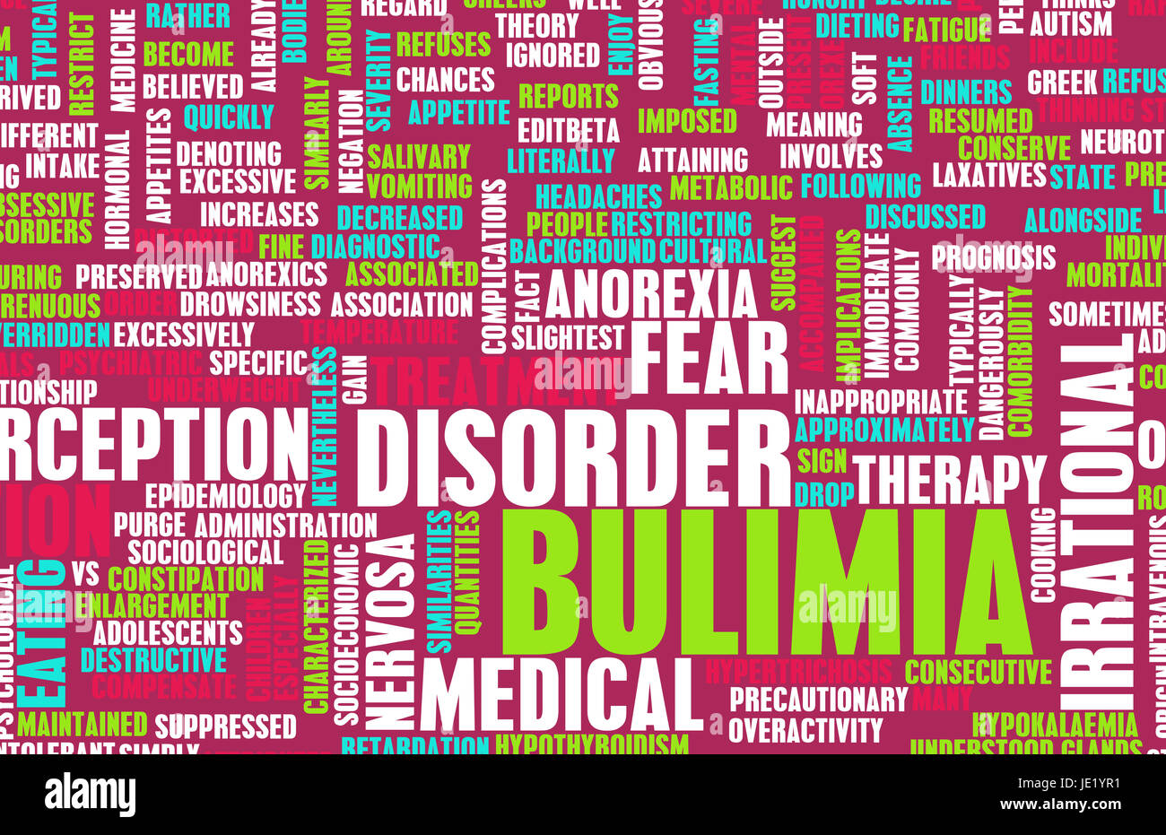 Bulimia Nervosa as a Medical Diagnosis Concept Stock Photo - Alamy