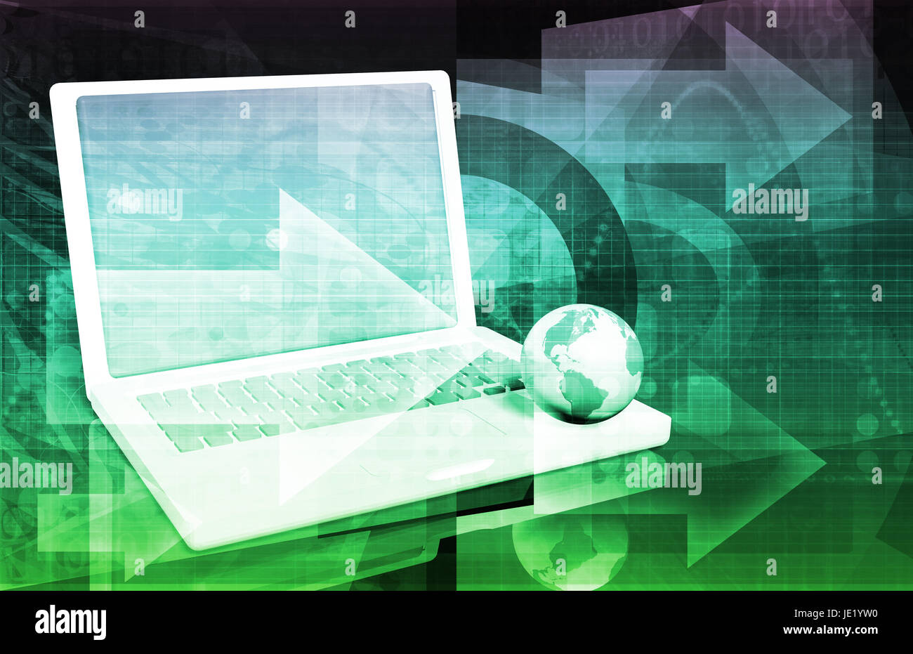 Internet Web Abstract on a Digital Background Stock Photo - Alamy