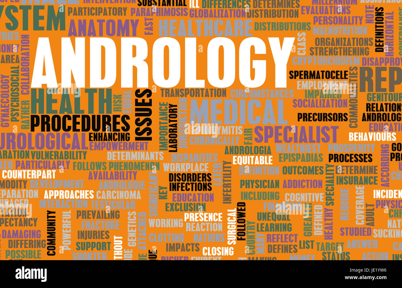 Andrology or Andrologist Medical Field of Science Art Stock Photo - Alamy