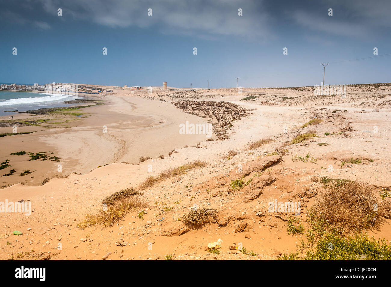 Landscape of Morocco. Coastline of Atlantic ocean Stock Photo - Alamy