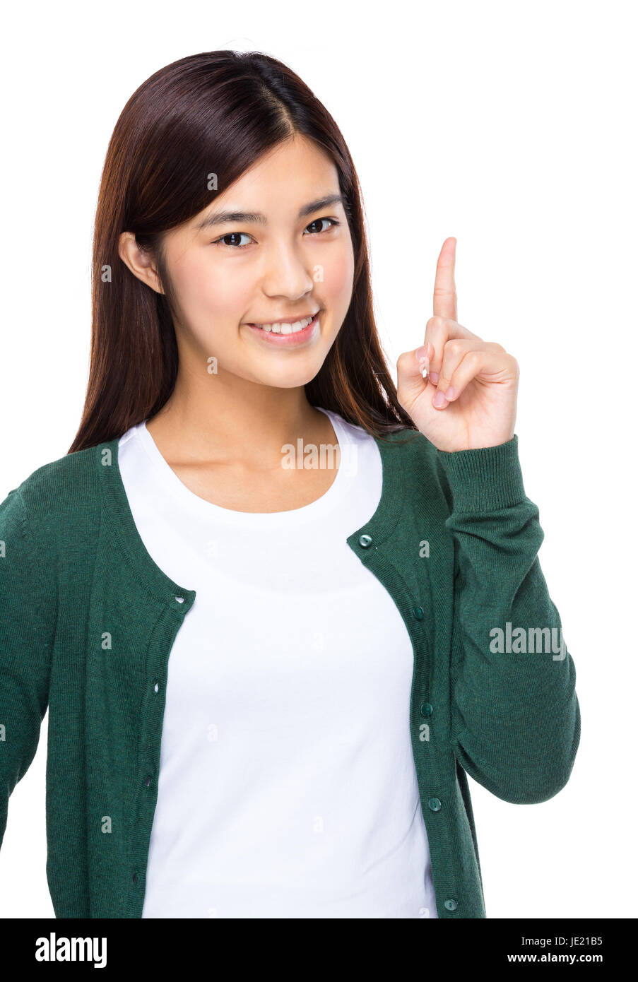 Asian young woman with good idea Stock Photo - Alamy