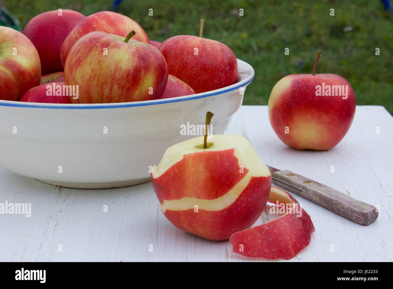 nuts apple peel Stock Photo - Alamy