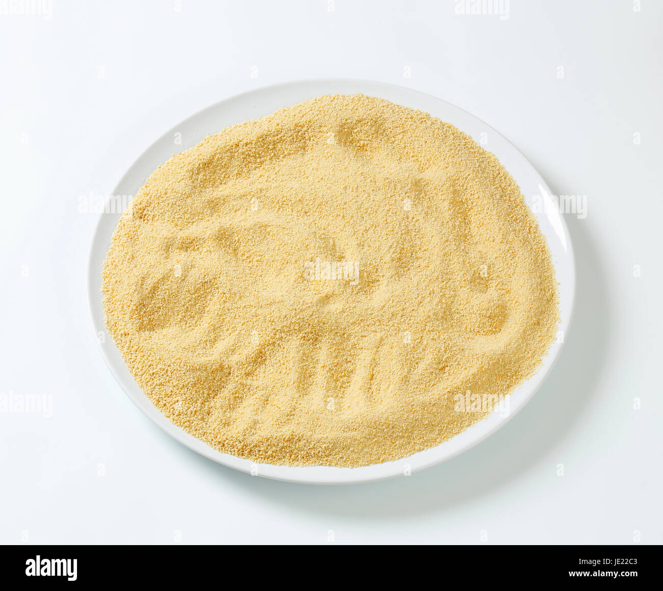 Dry bread crumbs on plate Stock Photo - Alamy