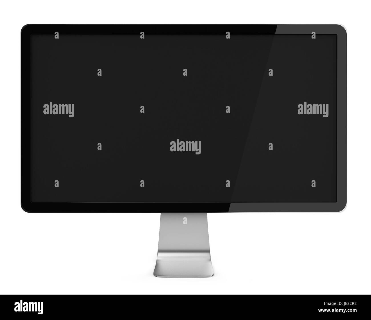 Blank monitor. 3d illustration on white background Stock Photo - Alamy