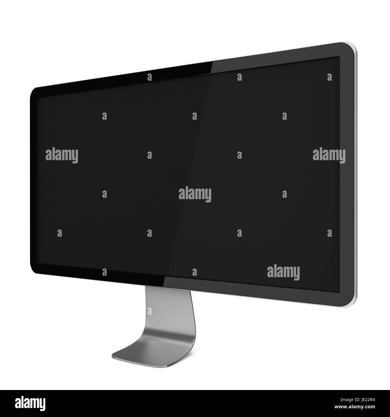Blank monitor. 3d illustration on white background Stock Photo - Alamy