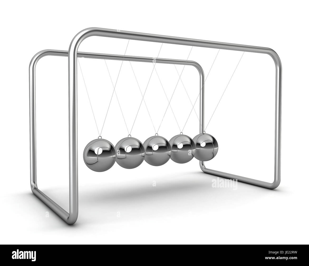 ball pendulum - 3d render on white Stock Photo - Alamy