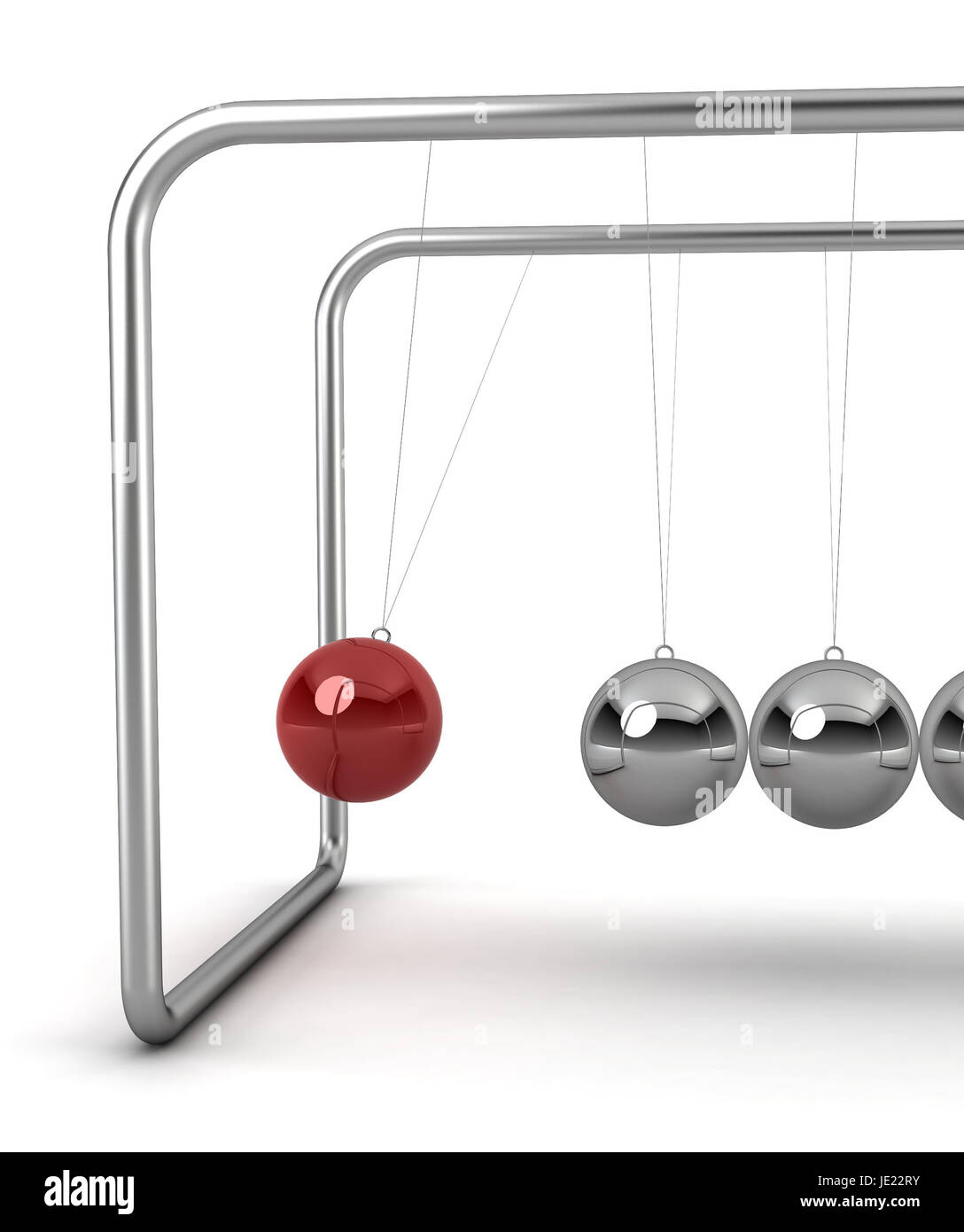 ball pendulum - 3d render on white Stock Photo - Alamy