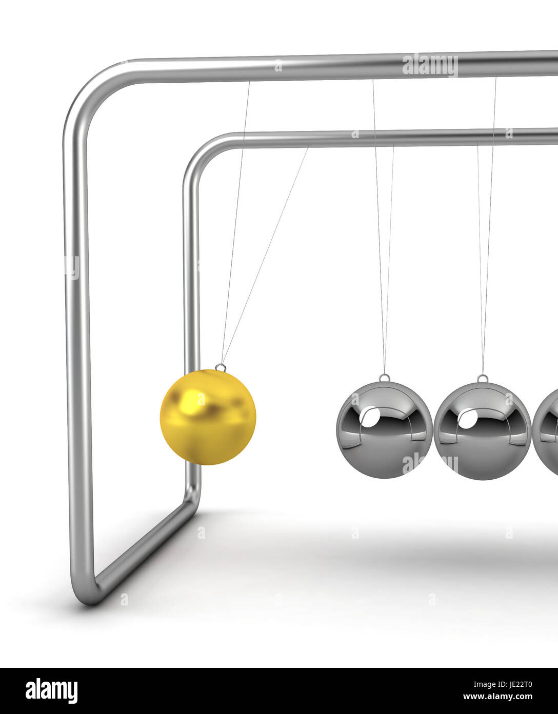 ball pendulum - 3d render on white Stock Photo - Alamy