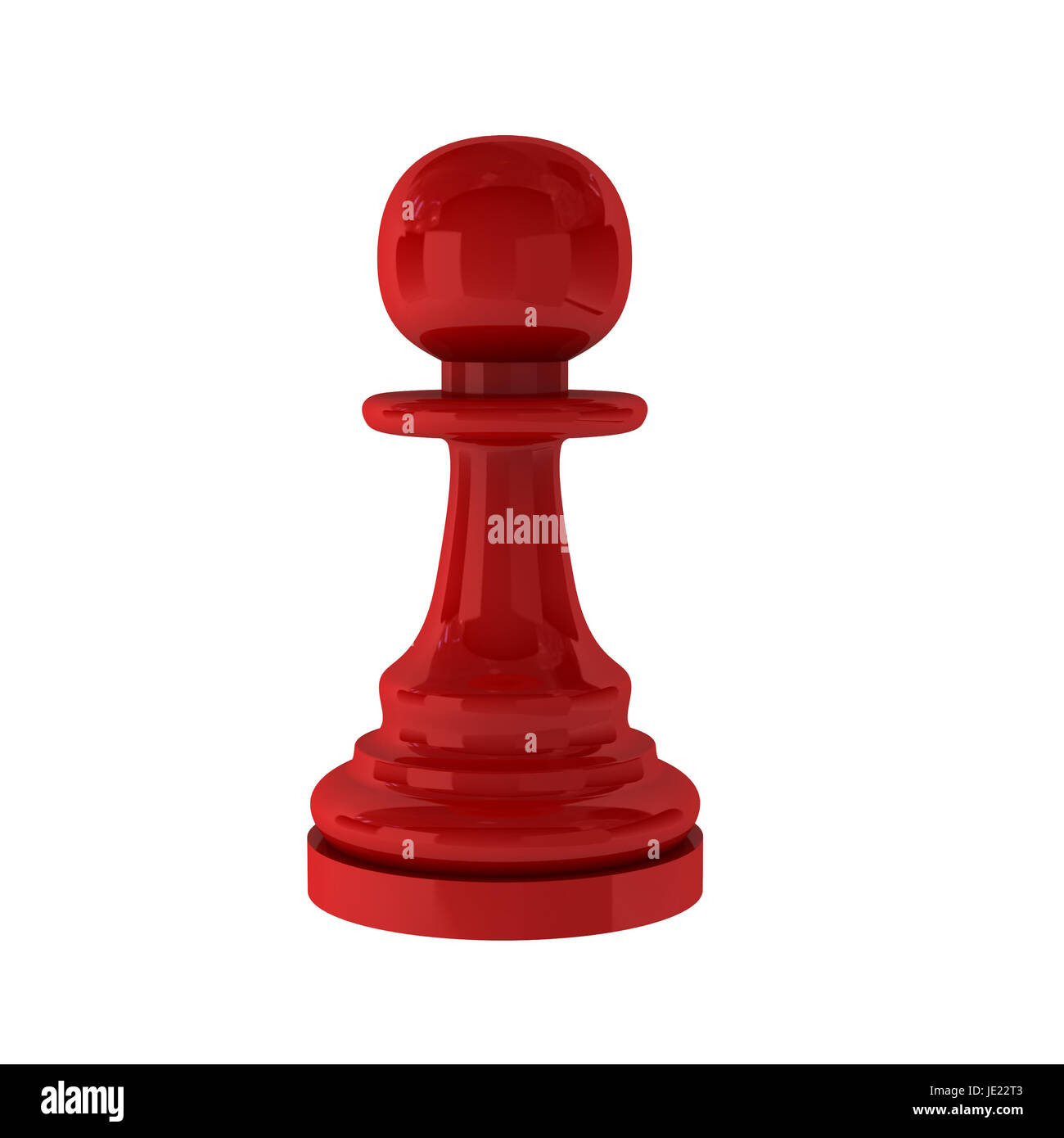3d render of red pawn Stock Photo - Alamy