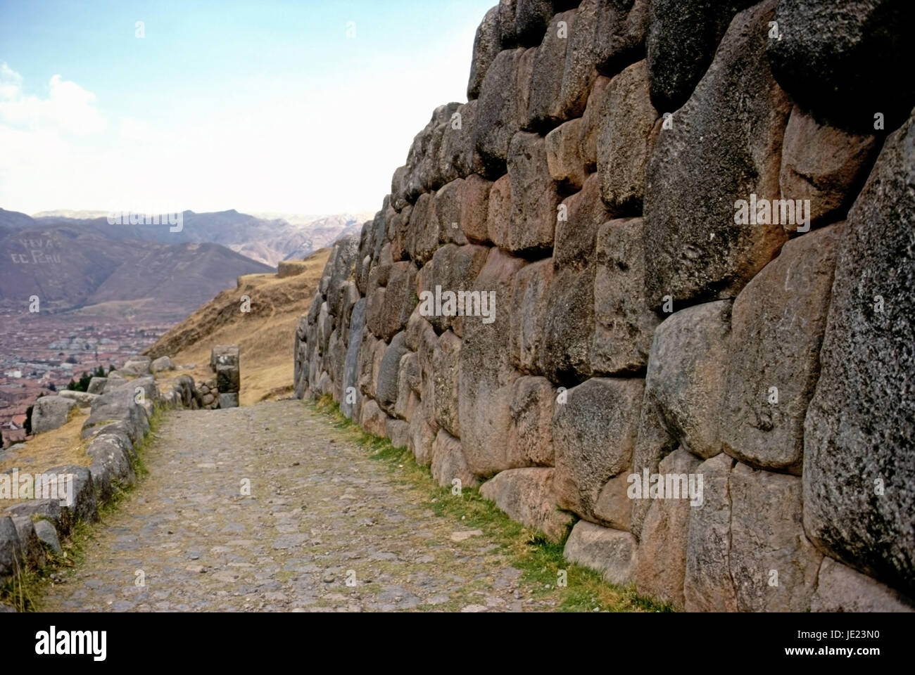 Inca Ruins in Sacsayhuaman, Peru Stock Photo - Alamy
