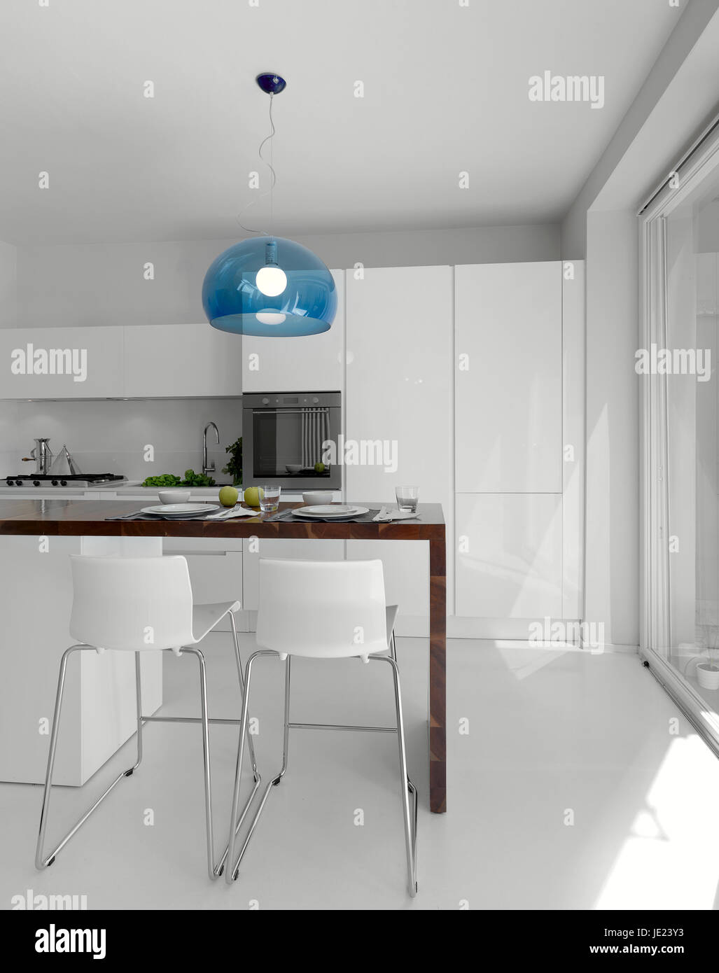 interior view of a modern kitchen Stock Photo - Alamy