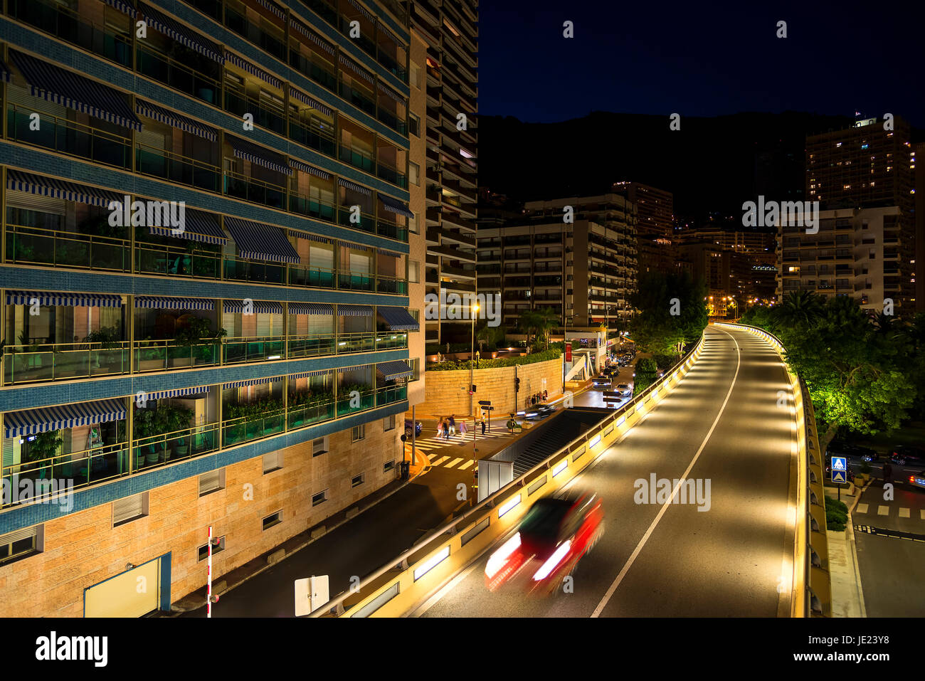Monaco coast road car hi-res stock photography and images - Alamy