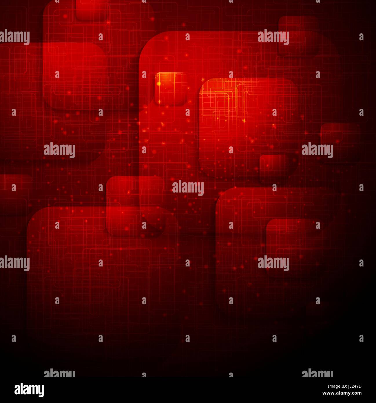 Dark red technology vector design Stock Photo - Alamy