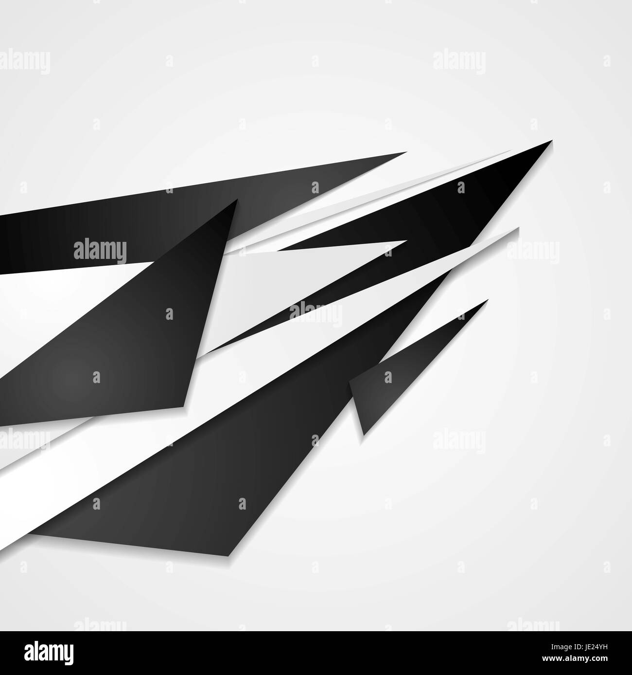 Abstract black shapes tech background Stock Photo - Alamy
