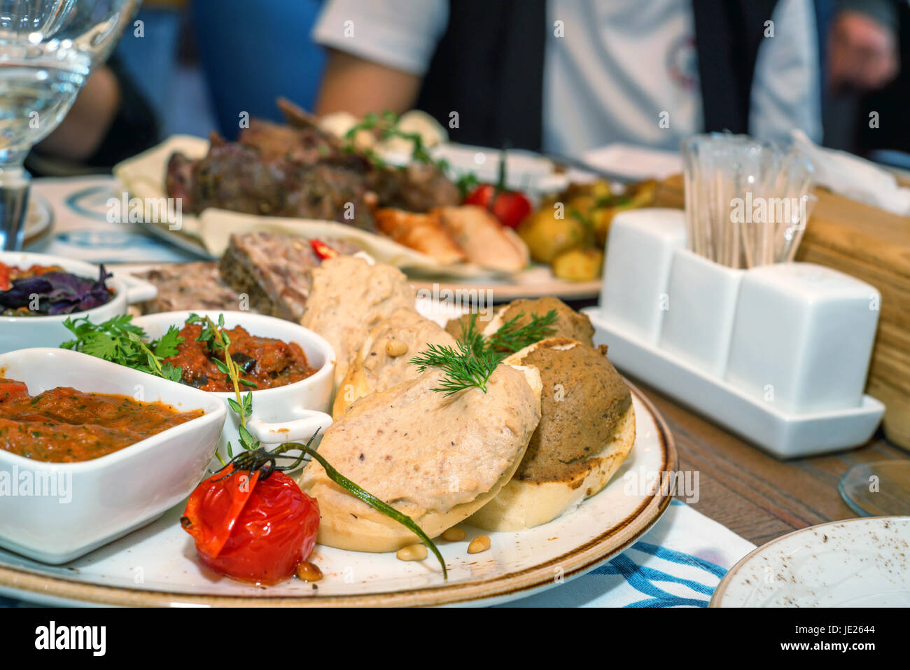 Variety of appetizers Stock Photo - Alamy
