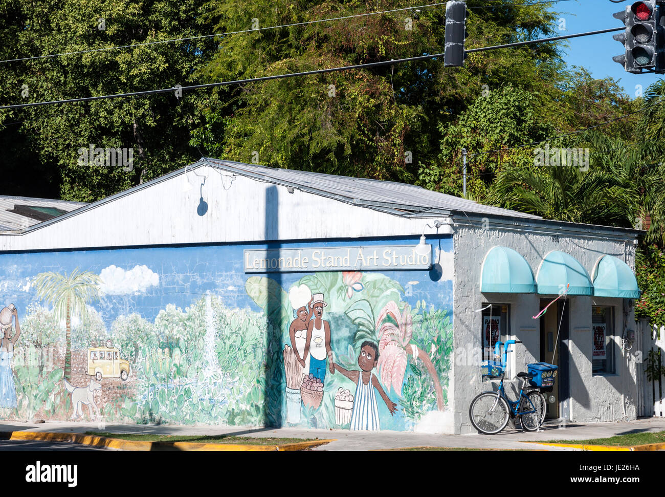 Lemonade Stand Art Studio in Key West, Florida Stock Photo - Alamy
