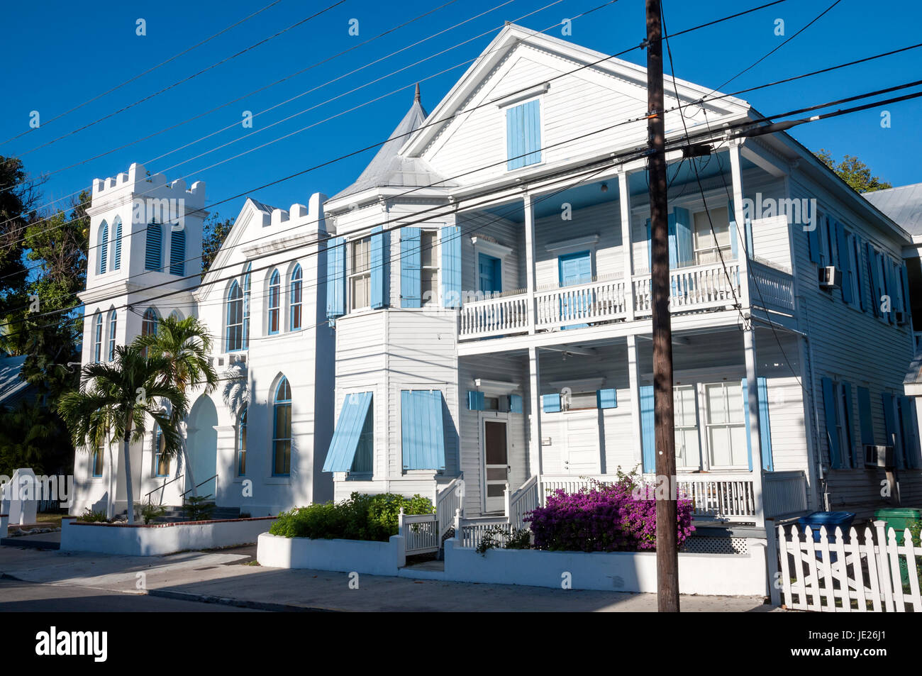 Traditional wooden house in Key West, Florida, USA Stock Photo - Alamy