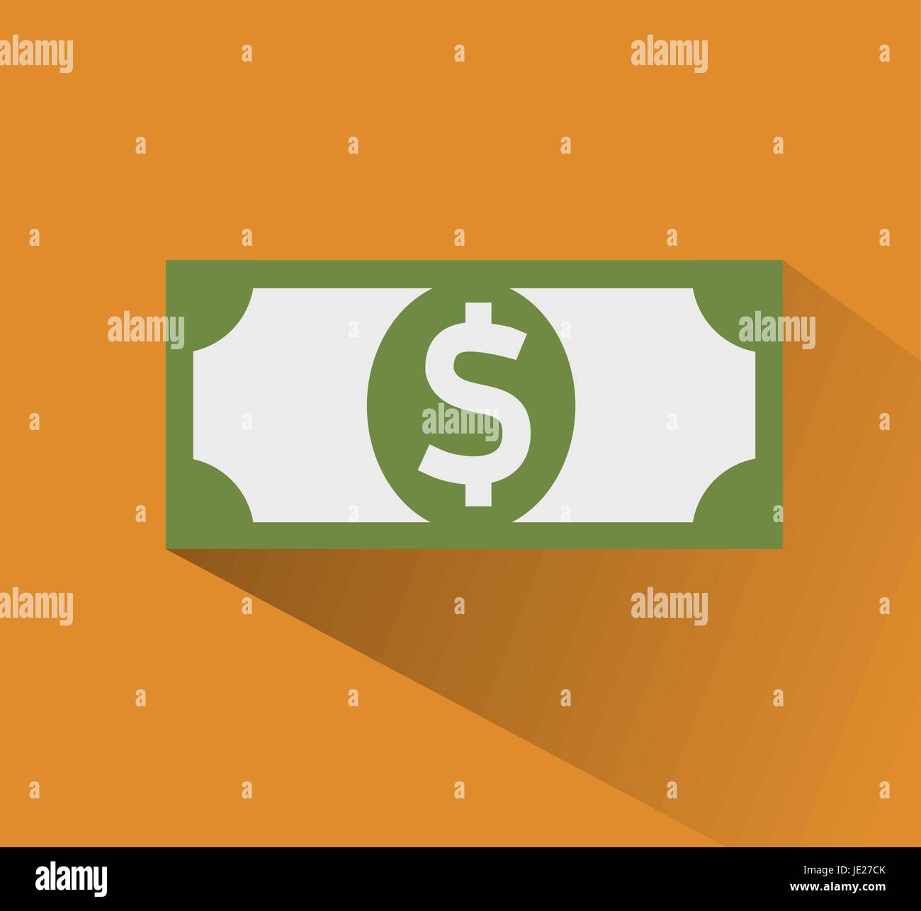 Dollar icon. Flat design style modern vector illustration. Isolated on ...