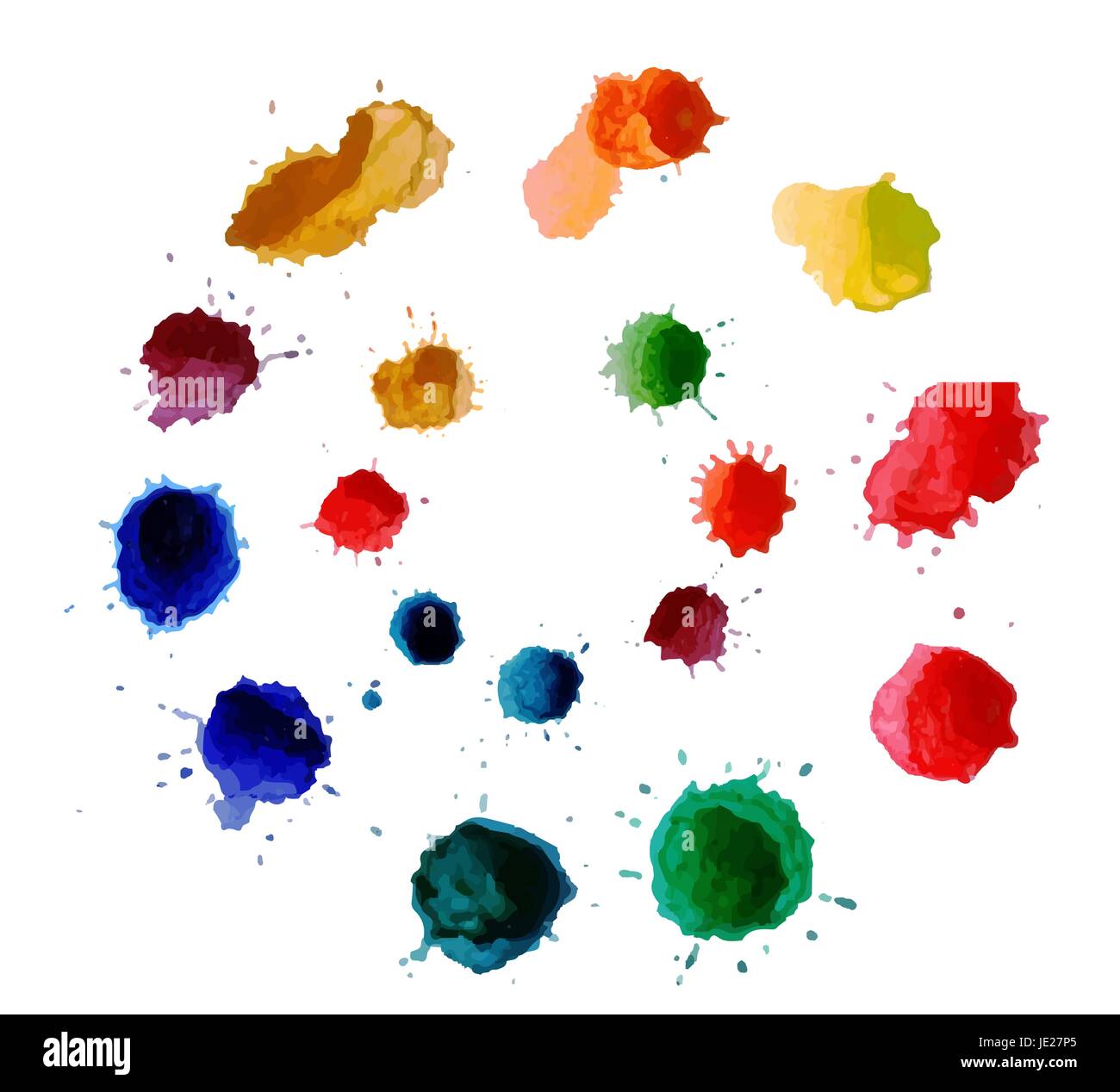 Paint blobs Stock Vector Images - Alamy