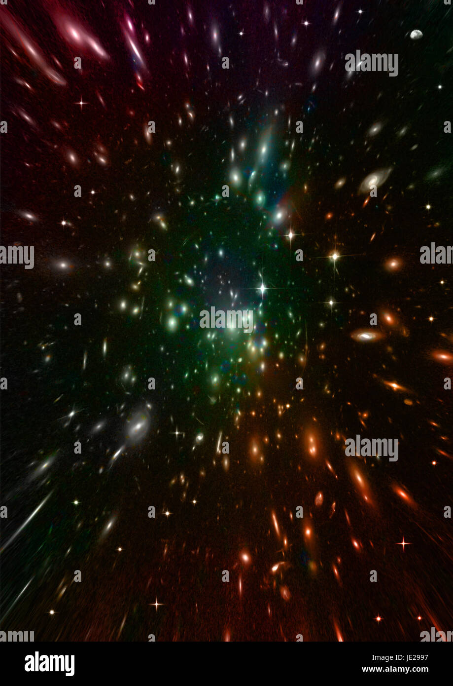 Star field in space a nebulae and a gas congestion. "Elements of this ...