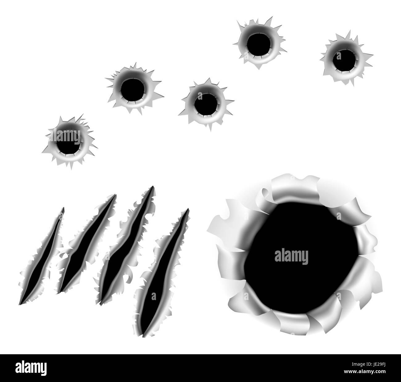 Exploded bullet Black and White Stock Photos & Images - Alamy