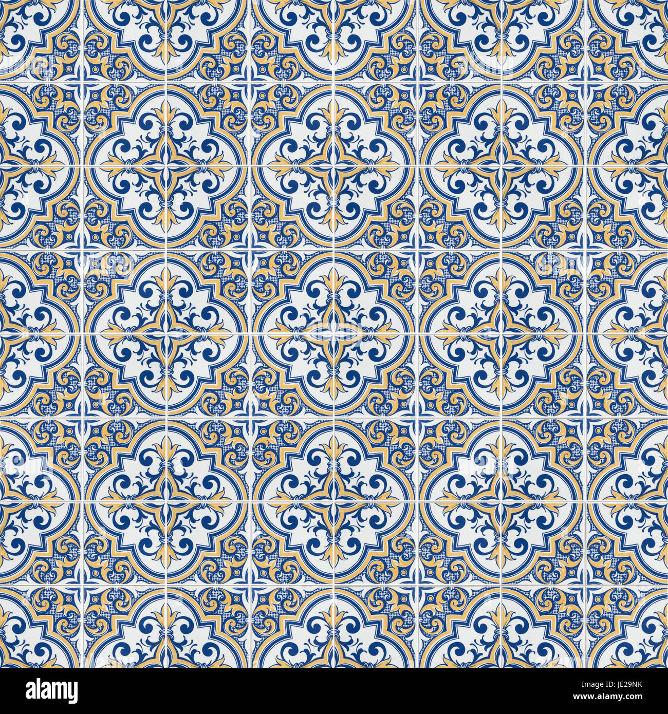Seamless tile pattern of ancient ceramic tiles Stock Photo - Alamy
