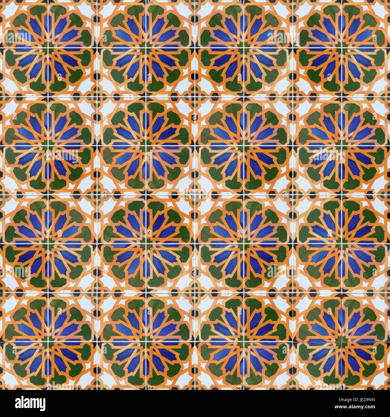 Seamless tile pattern of ancient ceramic tiles Stock Photo - Alamy