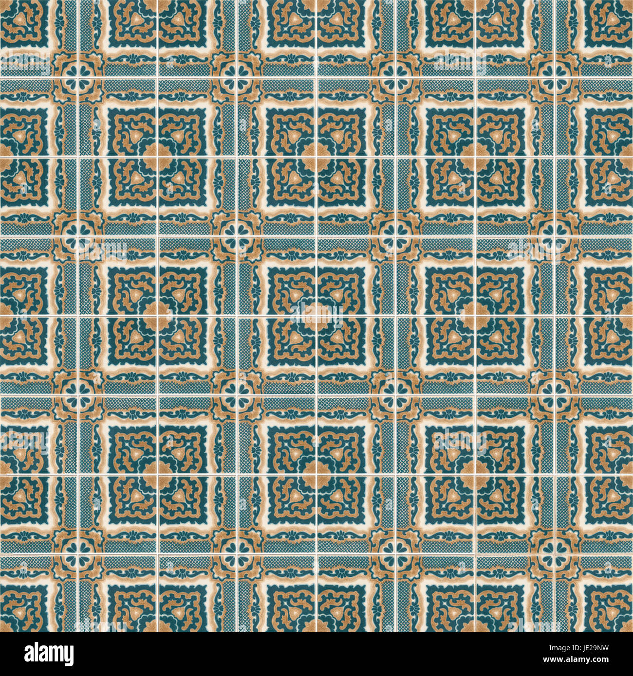 Seamless tile pattern of ancient ceramic tiles Stock Photo - Alamy