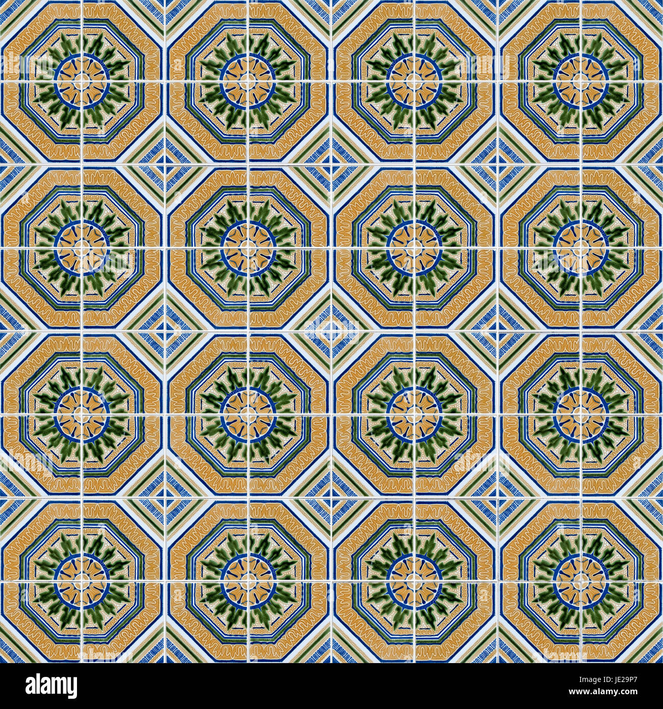 Seamless tile pattern of ancient ceramic tiles Stock Photo - Alamy