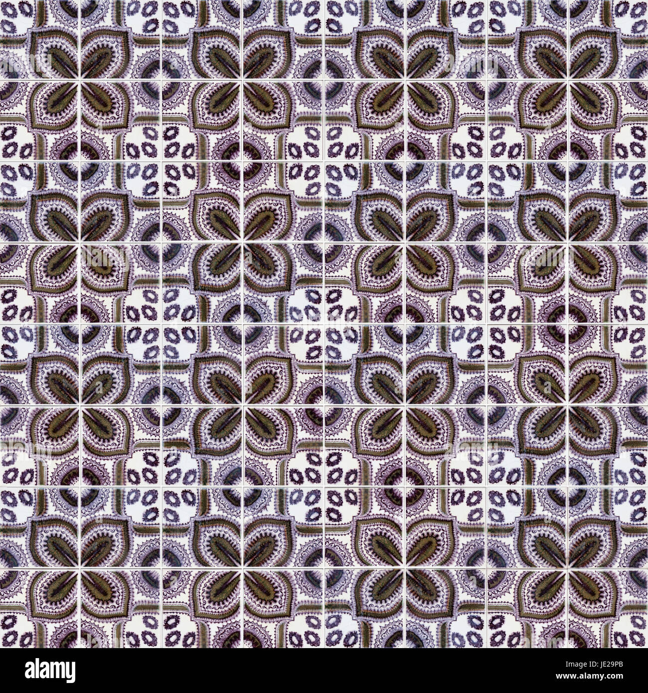 Seamless tile pattern of ancient ceramic tiles Stock Photo - Alamy