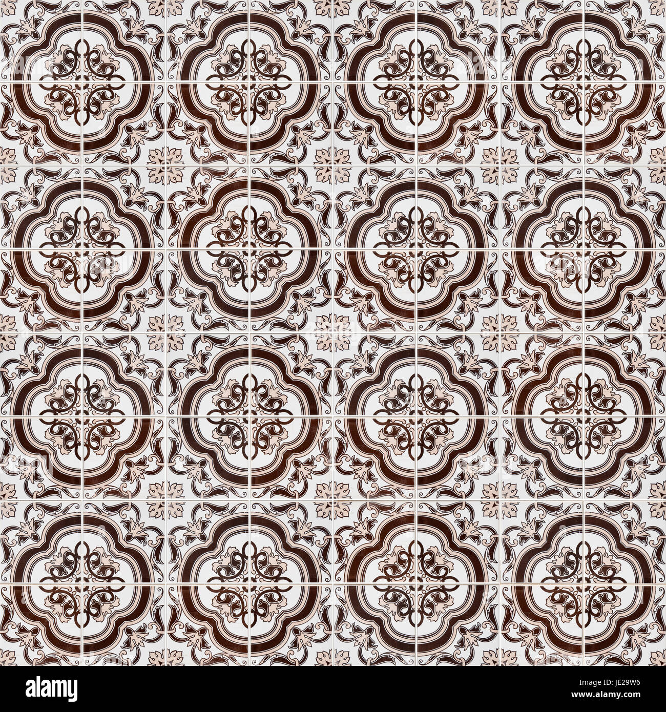 Seamless tile pattern of ancient ceramic tiles Stock Photo - Alamy