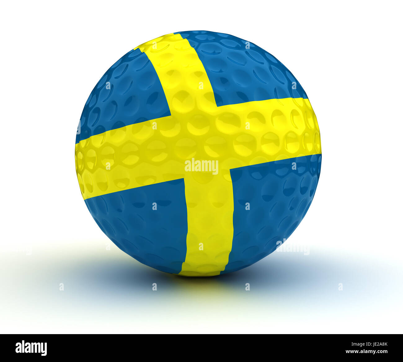 Swedish Golf Ball (Isolated with clipping path Stock Photo - Alamy