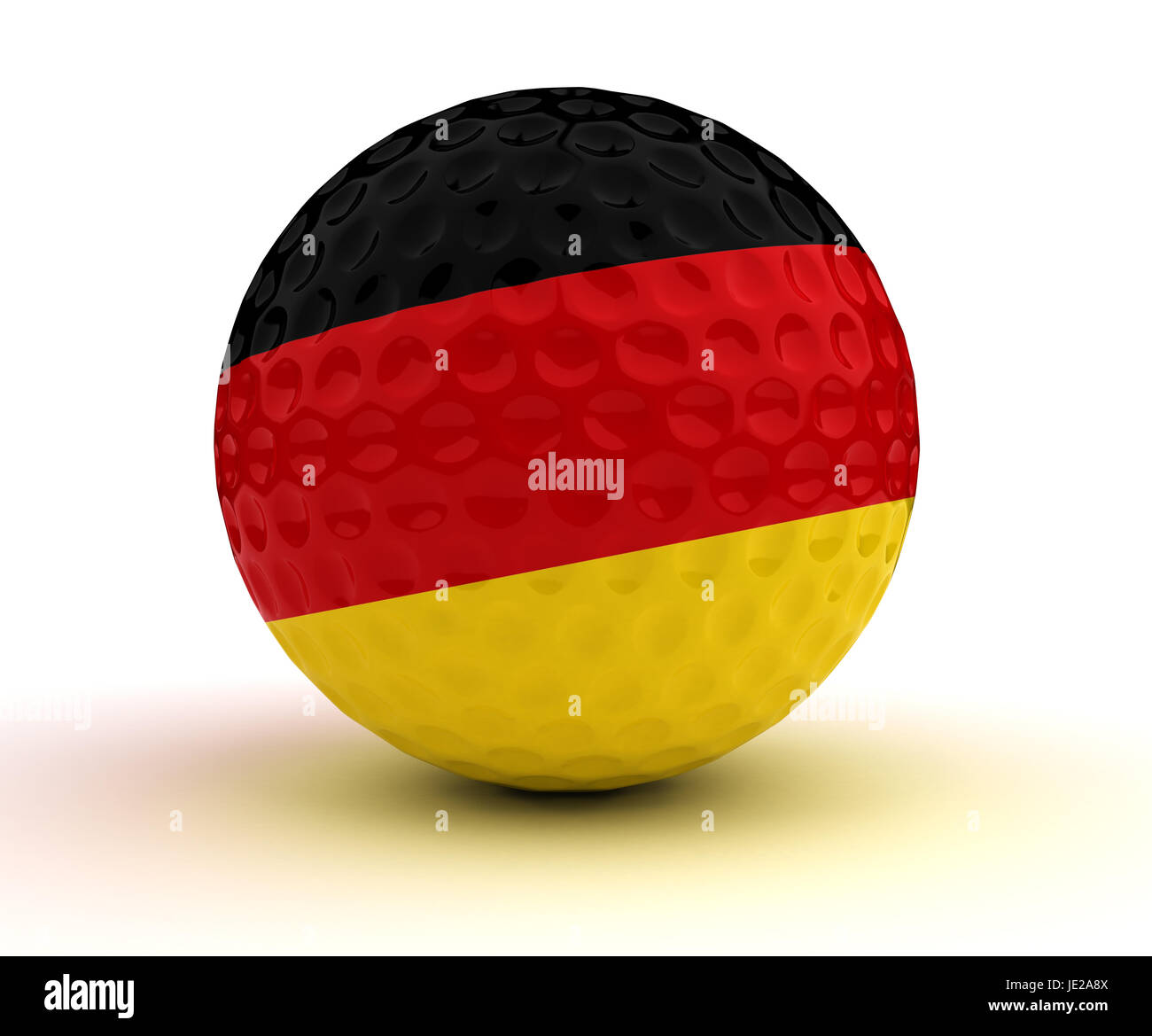 German Golf Ball (Isolated with clipping path Stock Photo - Alamy
