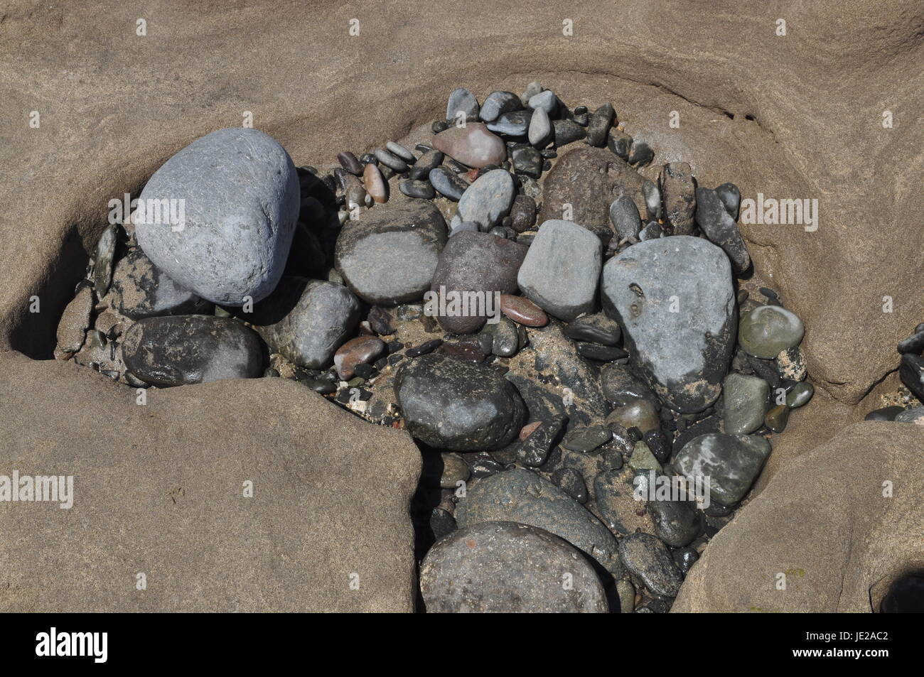 kiesel, Stein, steine, Sandstrand, sand, strand, objekt, struktur ...