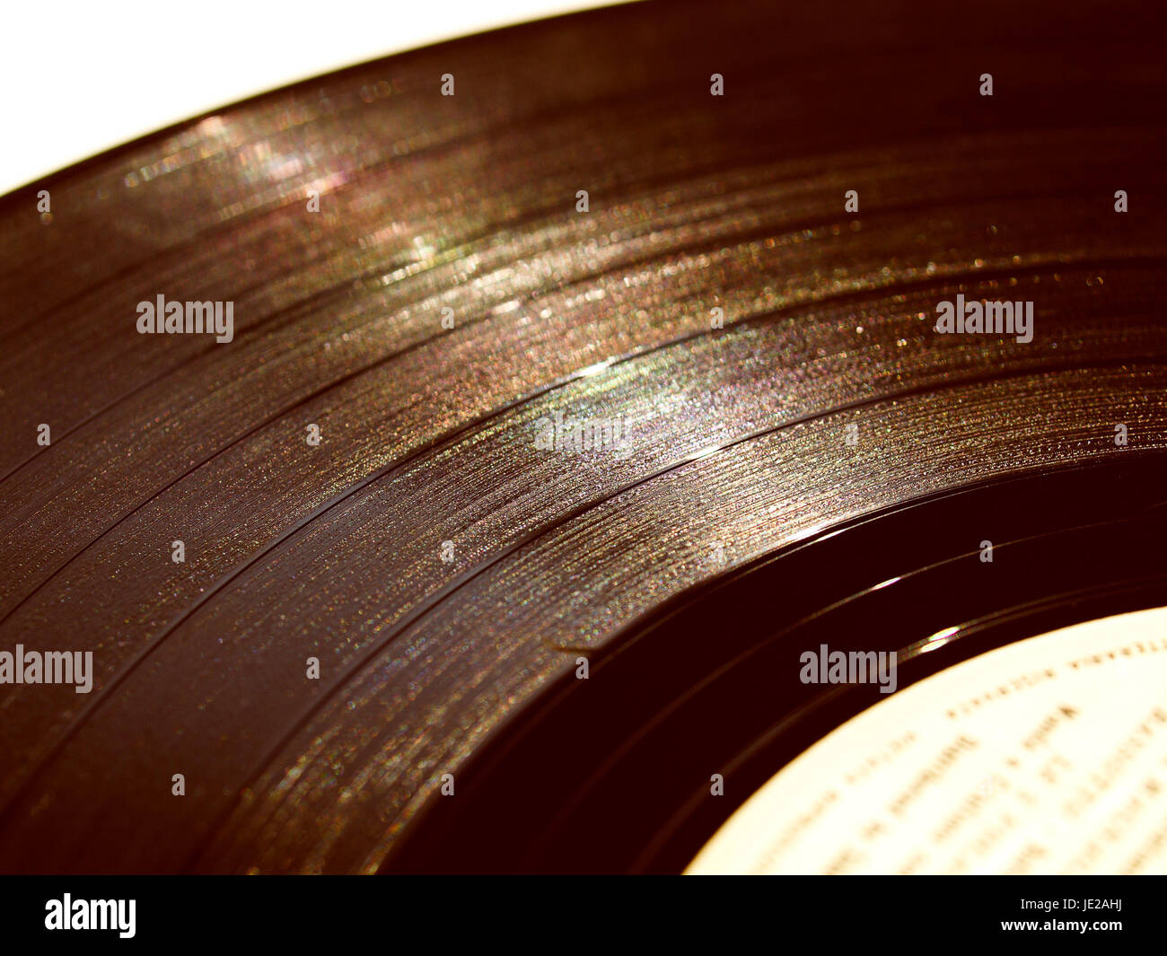 Vintage looking Vinyl record vintage analog music recording medium ...