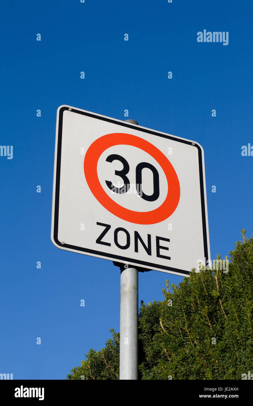 Traffic sign beginning of zone 30 hi-res stock photography and images ...