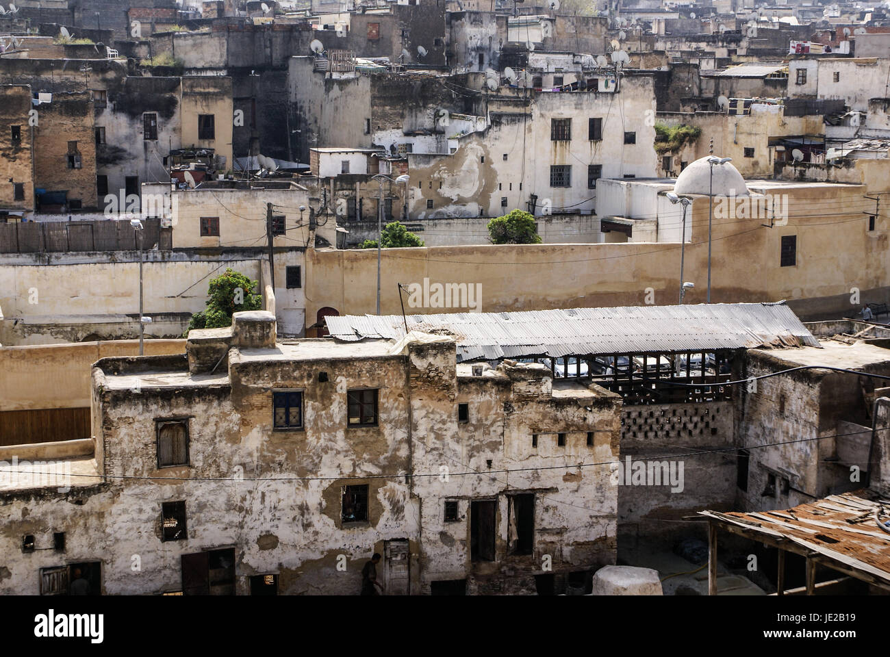 View of Fez medina (Old town of Fes), Morocco Stock Photo - Alamy